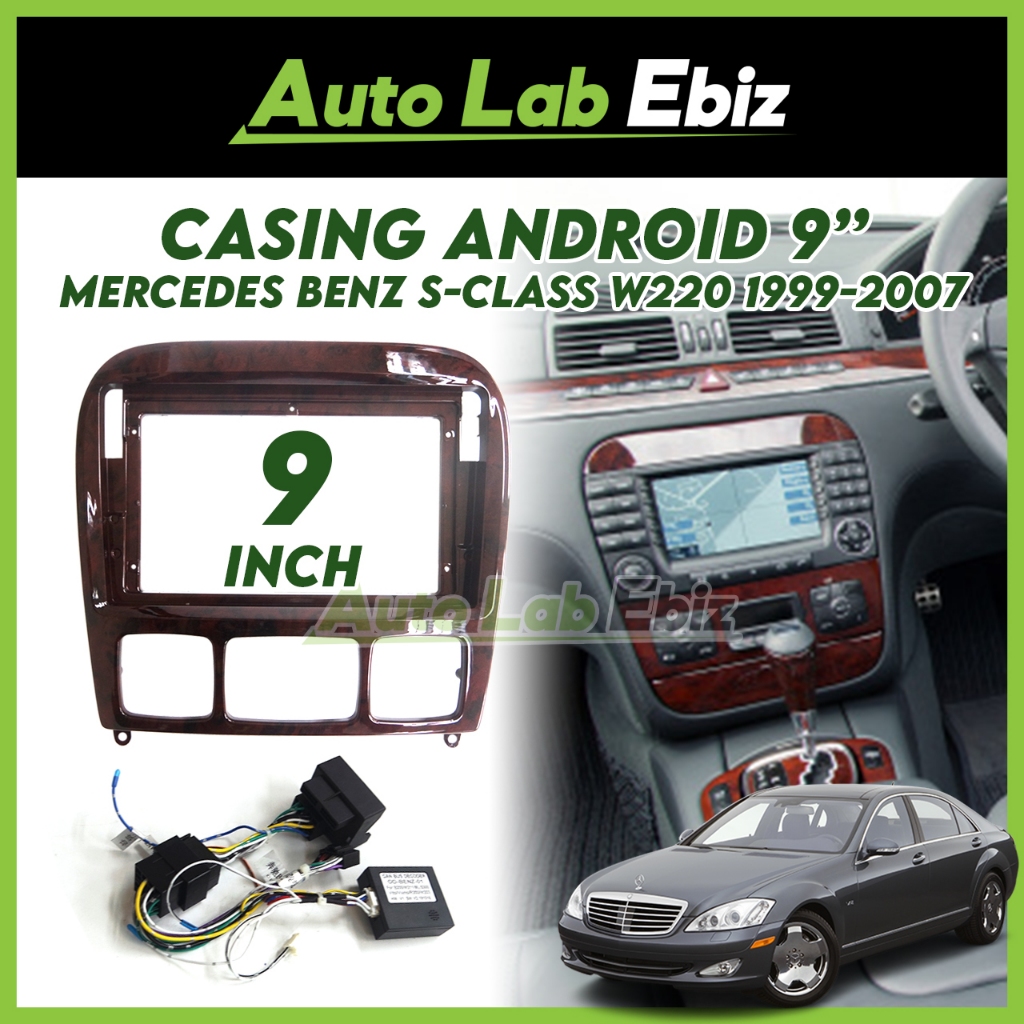 Mercedes Benz S-Class W220 1999-2007 (WOOD) Android Player Casing 9 ...