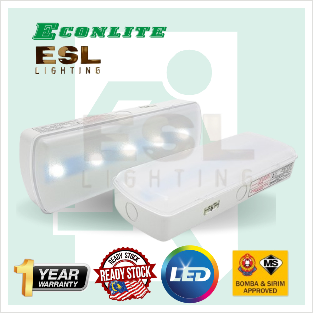 ESL LIGHTING ECONLITE LE 112/115 ENERGY CONSERVING EMERGENCY LIGHTING ...