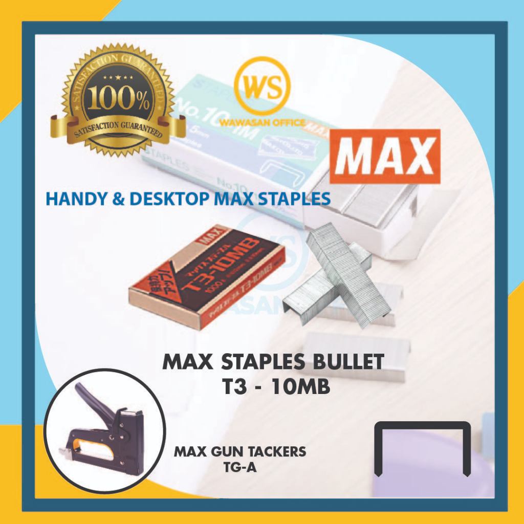 Max Gun Tacker Staples / Max Staples / Tacker Gun Bullet / Stapler ...