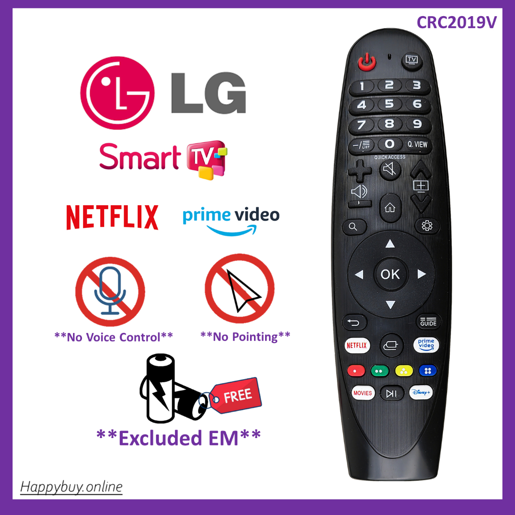 Suitable for LG Smart LED TV Remote Control CRC2019V Universal LG Smart ... Suitable for LG Smart LED TV Remote Control CRC2019V Universal LG Smart ...