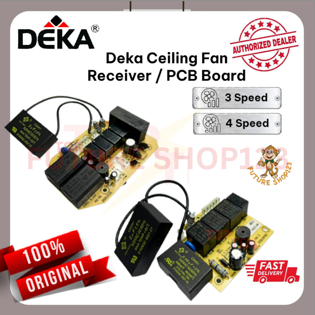 Original Deka 3 & 4 Speed & Receiver PCB Board / Motherboard & Remote ...