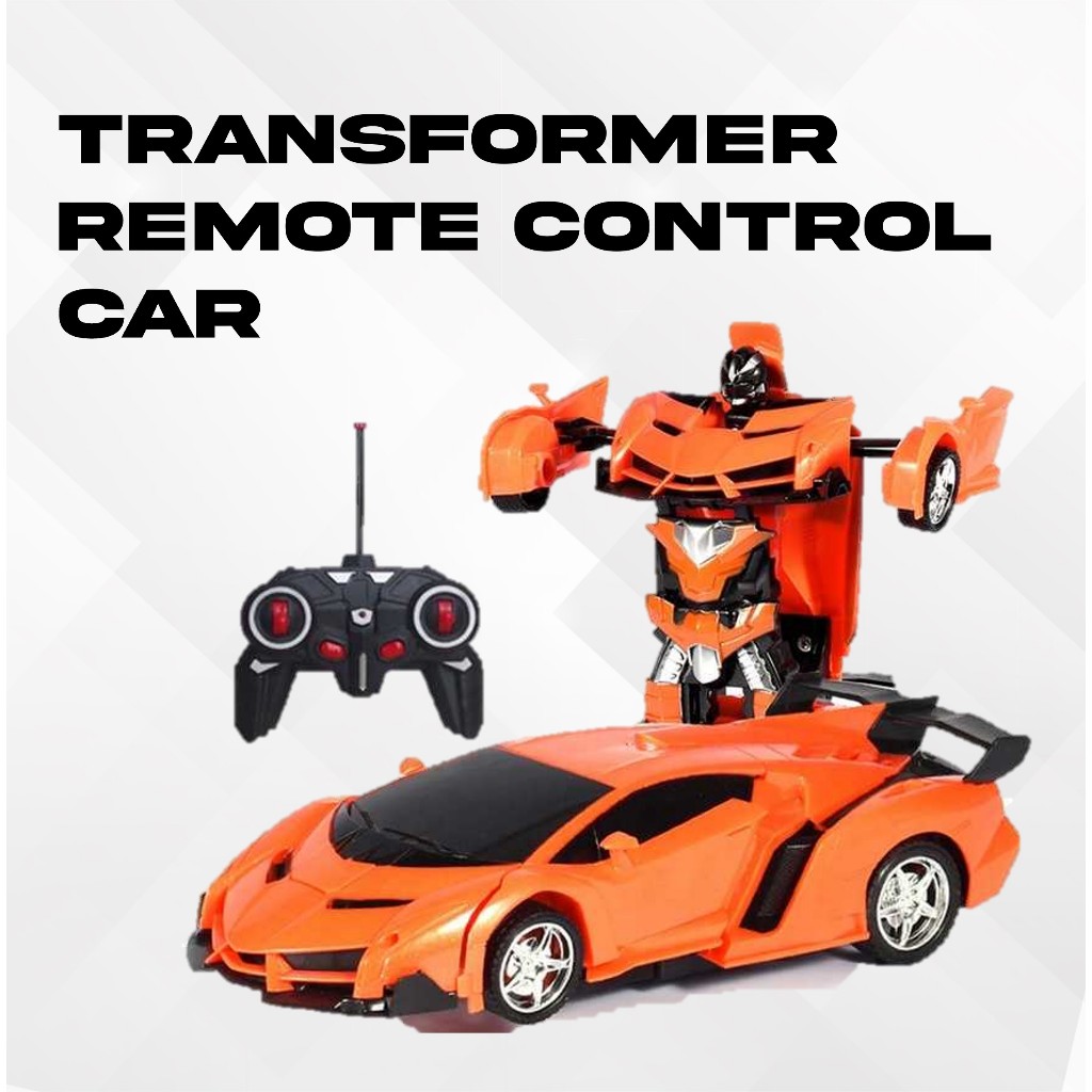 Robot Remote Control Car 2 in 1 Sports Scale 1:18 Transformation Car ...
