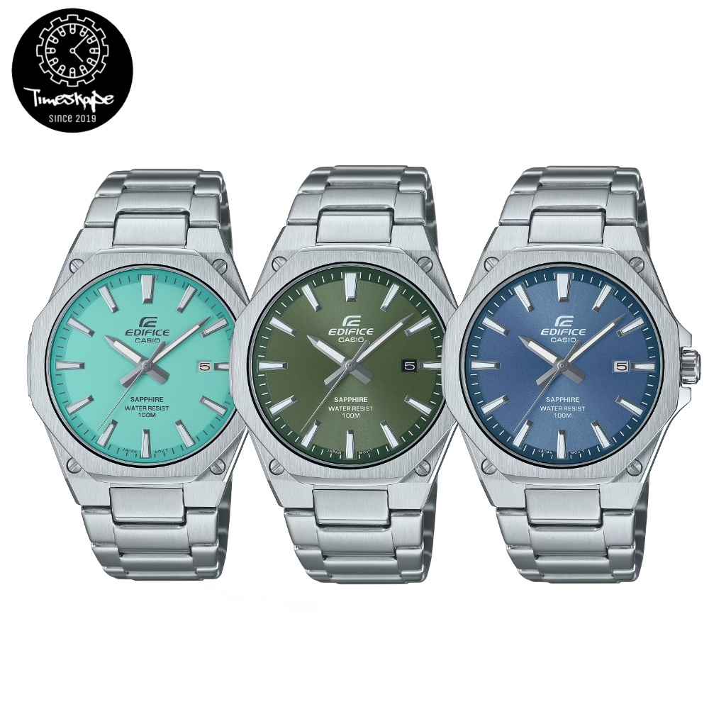 Casio Edifice EFR-S108D-2AV / EFR-S108D-3AV / EFR-S108D-2BV / EFR-S108D Silver Stainless Steel ...