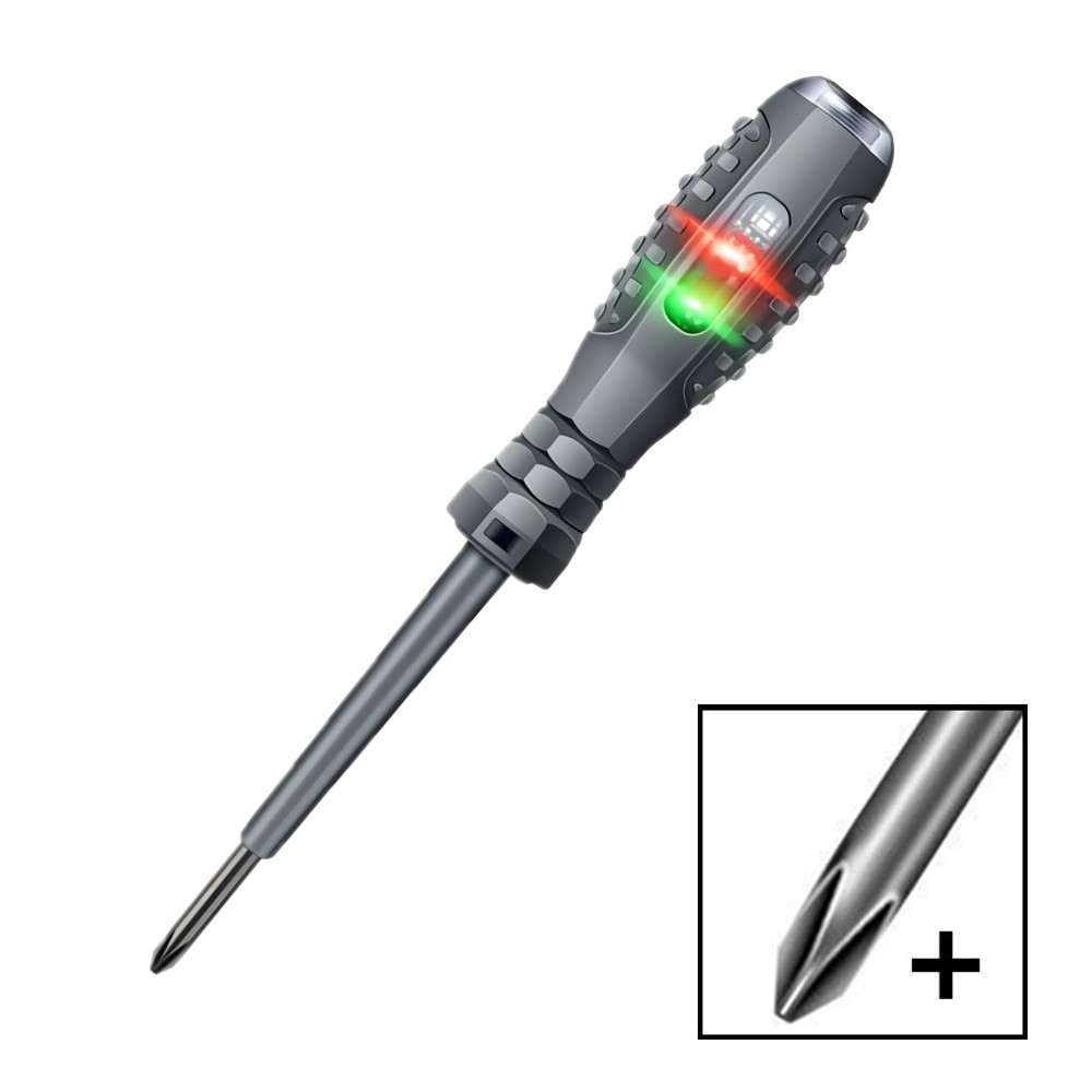 Intelligent Dual LED Test Pen Voltage Tester Pen Induction Power ...