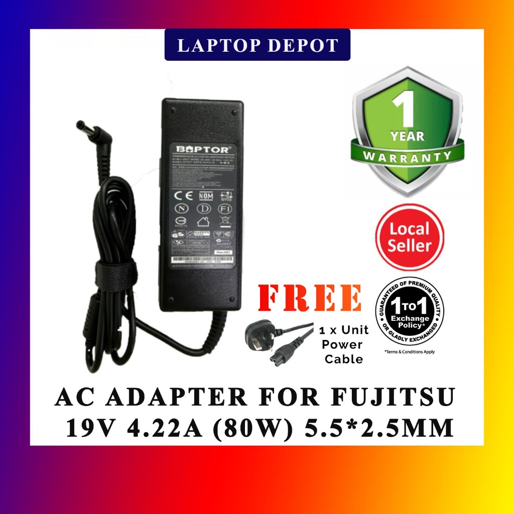 { Quality } Pengecas For Fujitsu LH520 LH530 LH531 LH532 LH700 SH560 19V 4.22A ( 80W ) 5.5*2.5mm ...