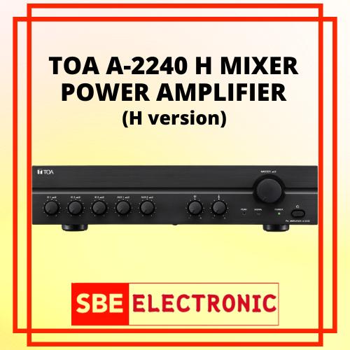 TOA A-2240 Mixer Power Amplifier (H version) | Shopee Malaysia