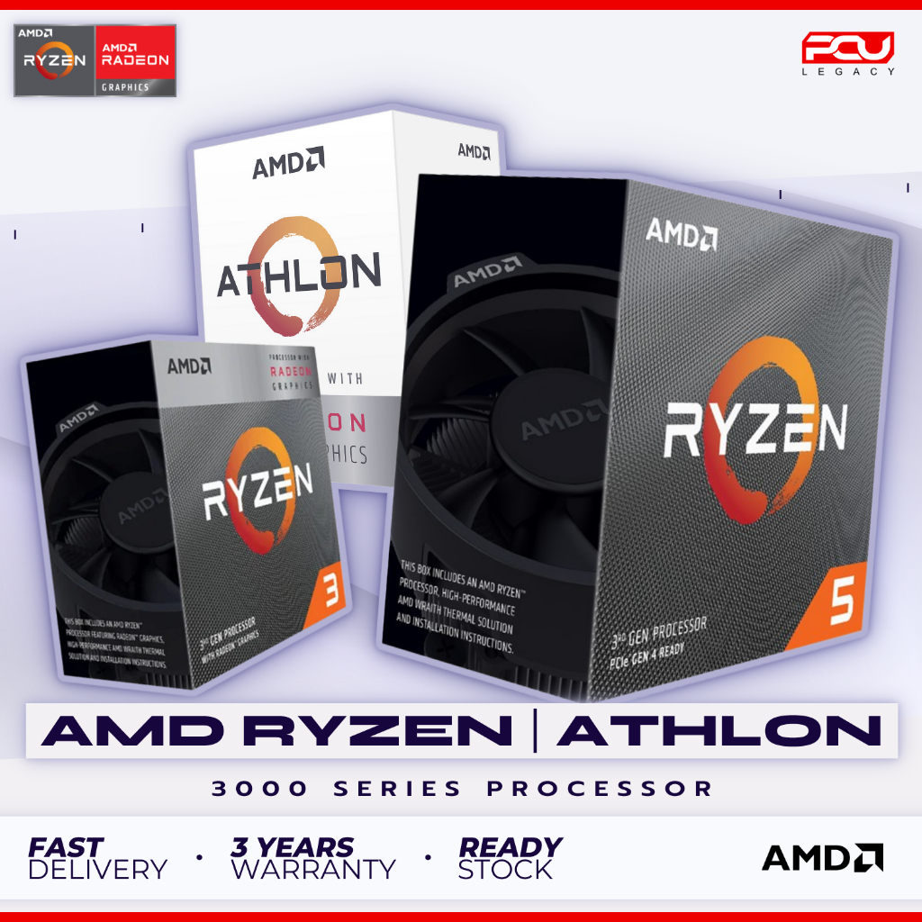 # PCU LEGACY # AMD RYZEN 3 3200G / AMD RYZEN 5 3600 / AMD ATHLON 3000G ...