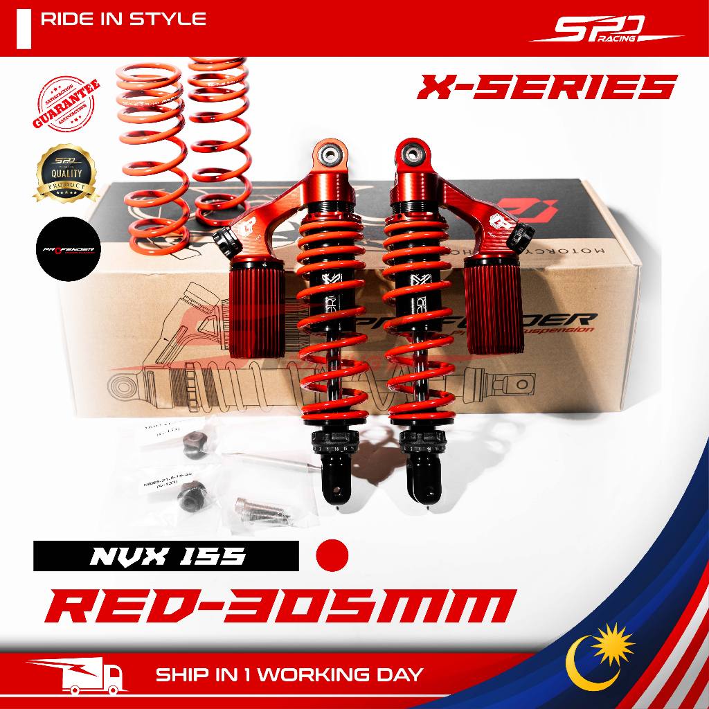 Dual Suspension Monoshock Absorber | 285 / 305MM | Adjustable With Gas ...