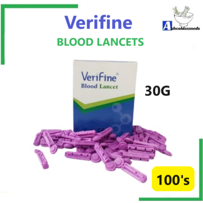 Verifine Blood Lancet 30g 100pcs EXP03/2029 | Shopee Malaysia