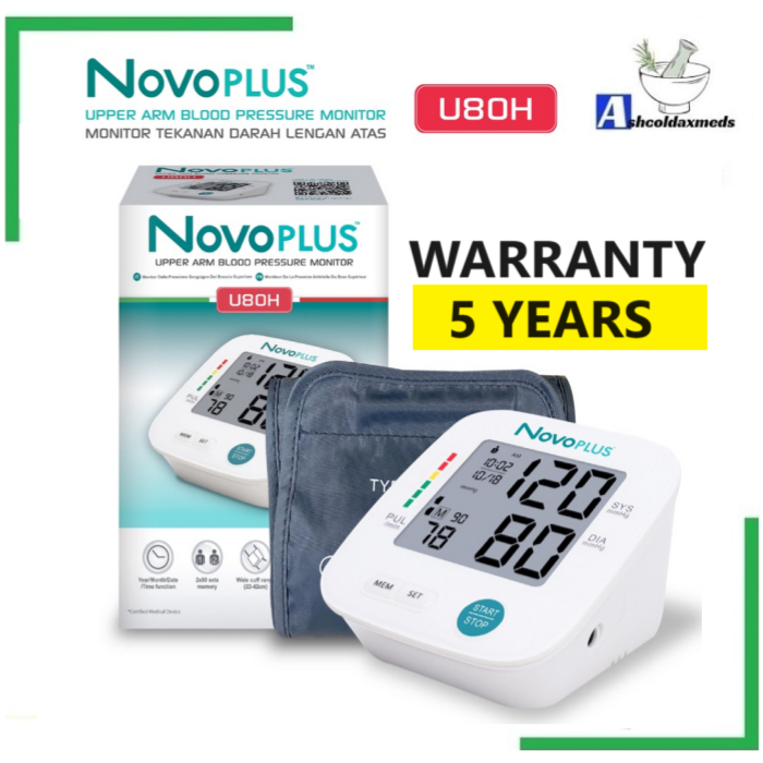 NOVOPLUS U80H Upper Arm Blood Pressure Monitor | Shopee Malaysia