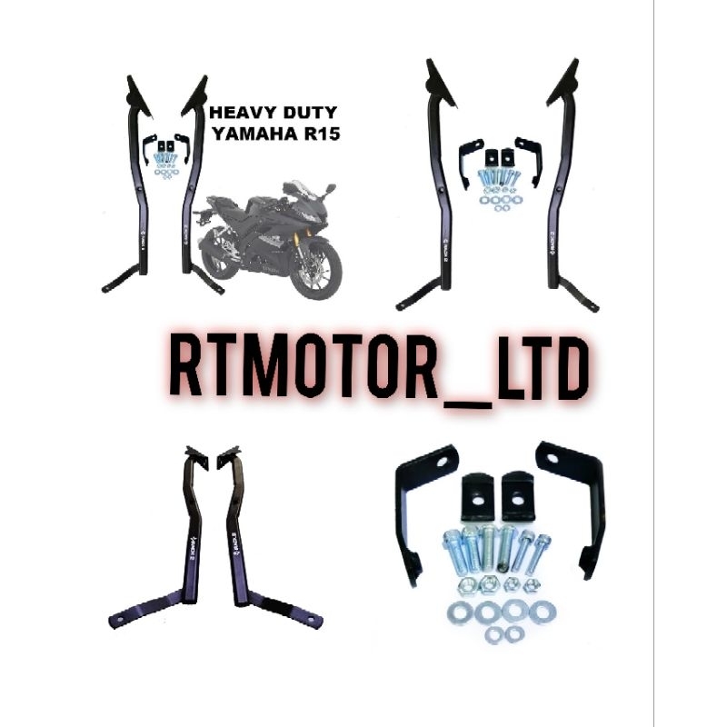 YAMAHA R15 V1 V2 MONORACK HEAVY DUTY TAPAK J FOR TOP BOX GIVI KAPPA ...