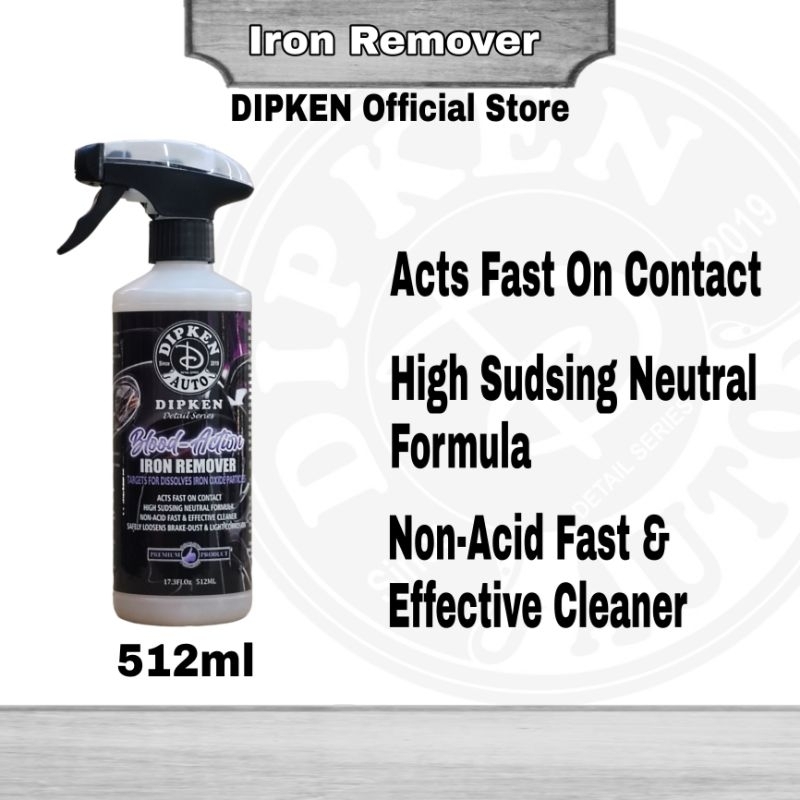 DIPKEN Iron-X Wheel Cleaner (512ml) 18uk.fl.oz / Iron Remover / Iron ...