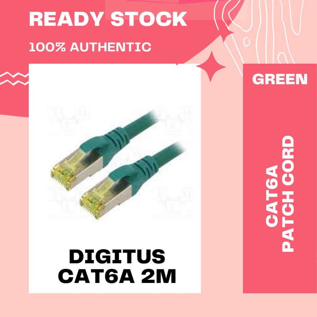 Digitus Ethernet Network CAT6a RJ45 Patch Cord (2 meters) | Shopee Malaysia