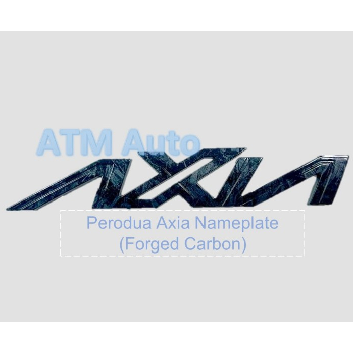 Perodua Axia (2023) Logo Emblem Front Rear Forged Carbon & Carbon Fiber ...