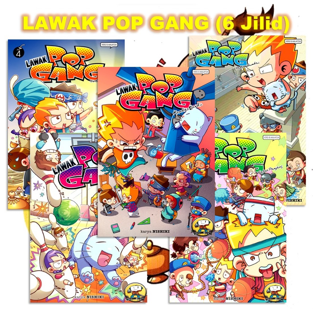 Lawak Pop Gang (Karya Nishiki) (6 Jilid Dlm B. Malaysia) | Shopee Malaysia
