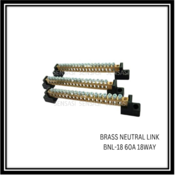BRASS NEUTRAL LINK BNL-18 60A 18WAY | Shopee Malaysia