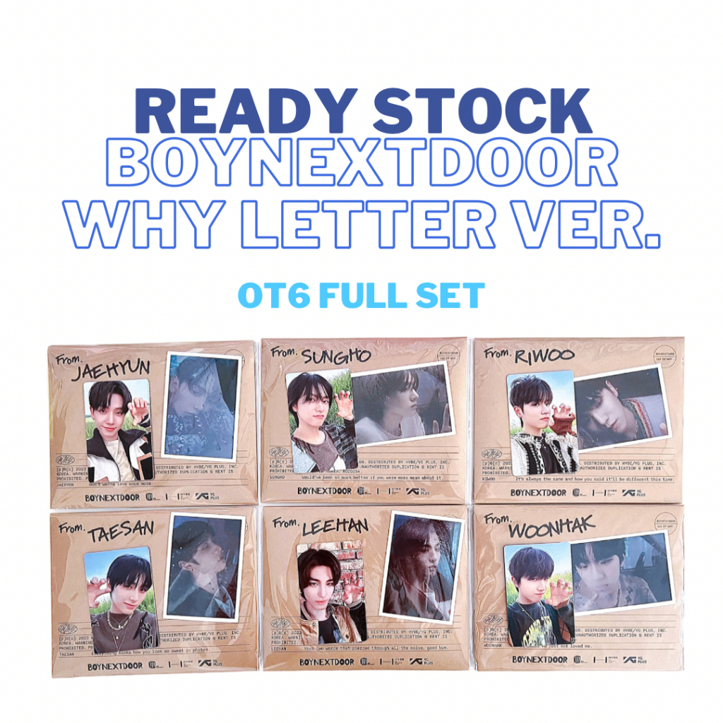 [OFFICIAL] BOYNEXTDOOR WHY ALBUM LETTER VER | Shopee Malaysia