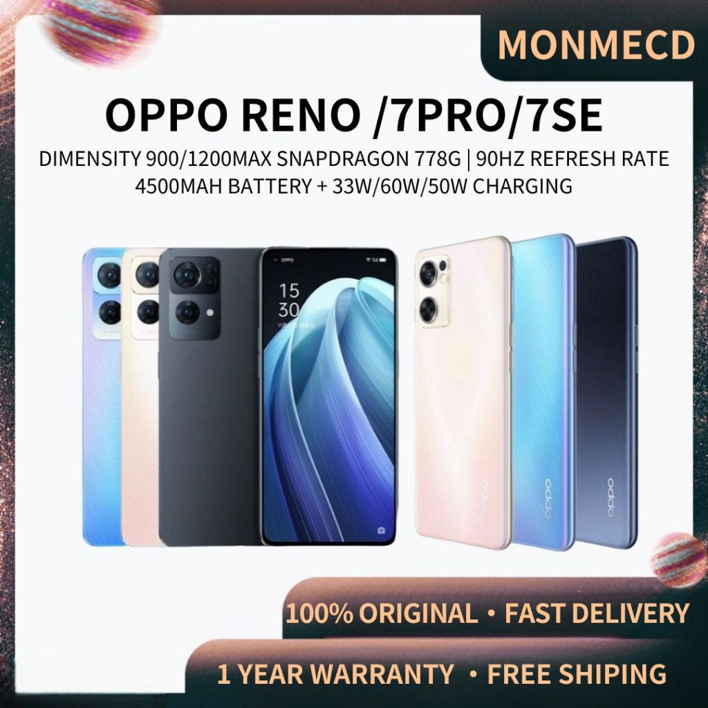 Oppo Reno 7 / Oppo Reno 7 Pro / Oppo Reno 7se / New Original Set + Free Gifts | Shopee Malaysia