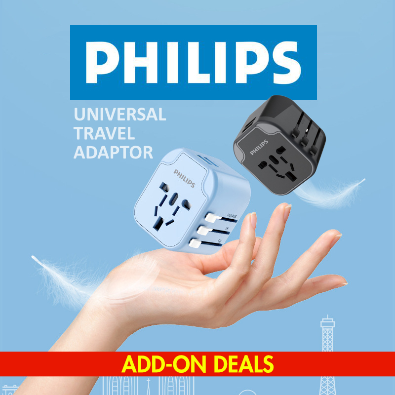 PHILIPS Universal Travel Adaptor Charger Socket Plug Converter | Shopee ...