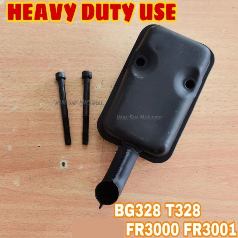Heavy Duty BG328 T328 FR3000 FR3001 Grass Cutter Muffler Exhaust Ekzos Ezos Screw Mesin Rumput ...