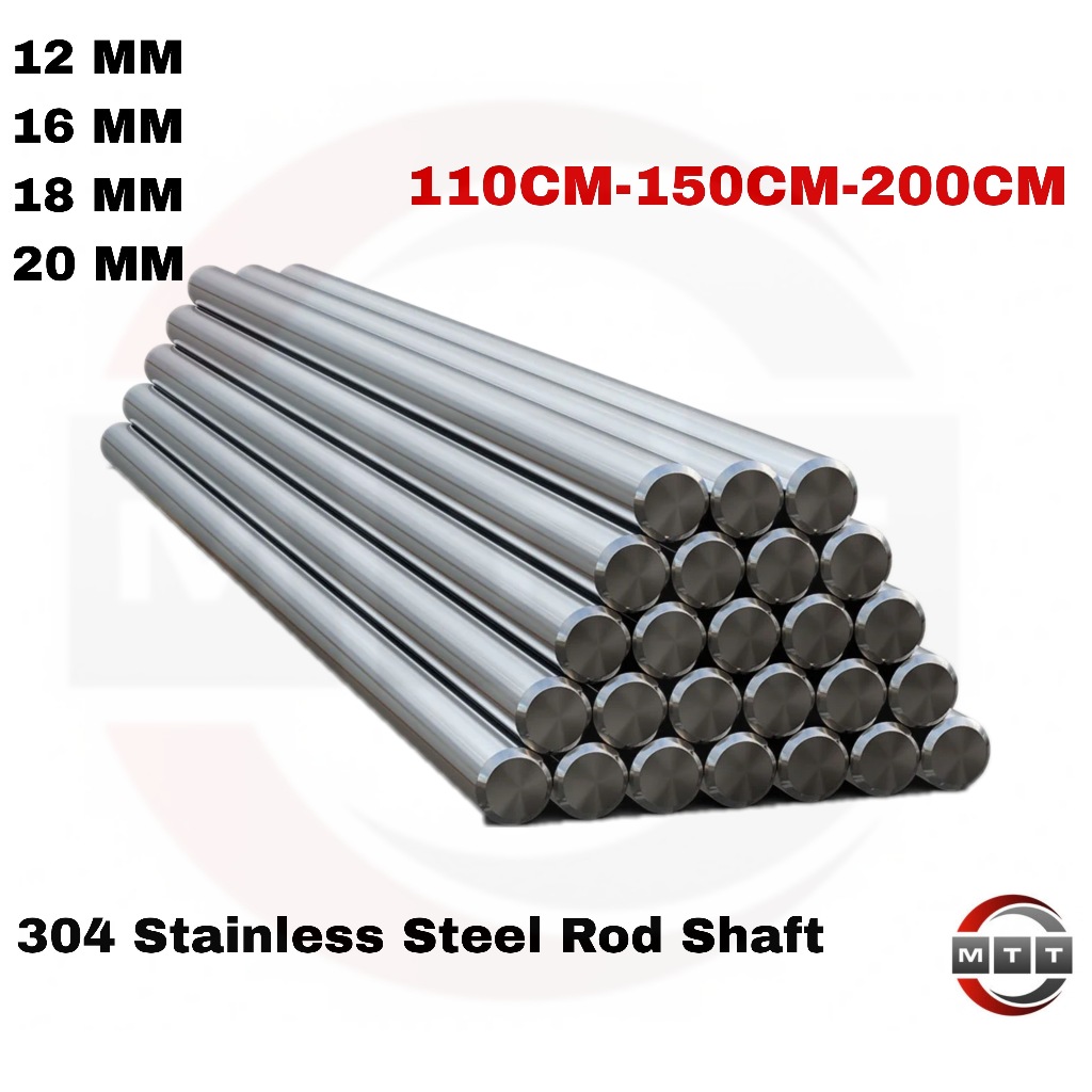 304 Rod Stainless Steel Shaft SS304 Round Bar 12mm 16mm 18mm 20mm ...