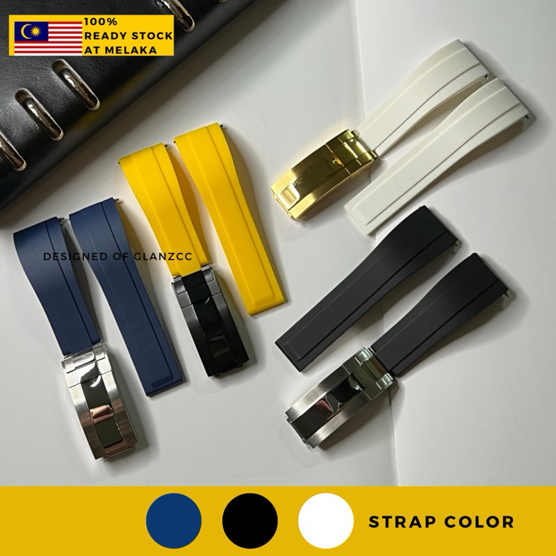 Oysterflex Design Waterproof Strap Silicone Watch Strap Quick Release ...