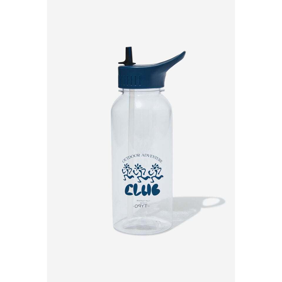 TYPO Drink it up Bottle Water drinking Bottle 1L BPA free, Straw botol ...