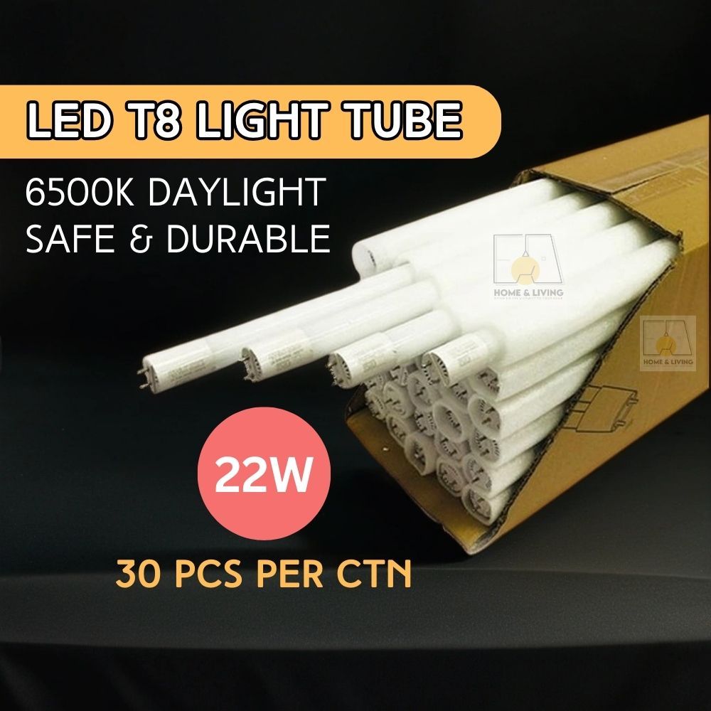 WHOLESALE!! 30pcs 22w 4ft LED Tube T8 6500K Daylight Light Tube Lampu Kalimantang Terang Ceiling ...