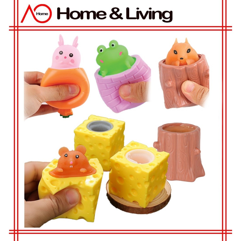 AO Home Slime Squeeze Squishy Cup Fun Fidget Interactive Safe Colorful ...