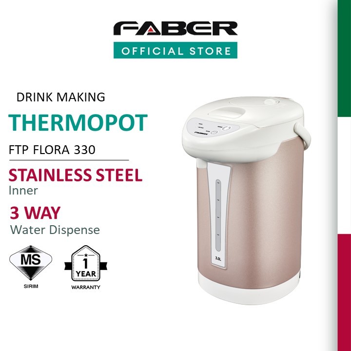 Faber Water Dispense Thermopot With Reboil & Auto Keep Warm Function ...