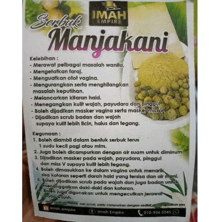 SERBUK MANJAKANI 💯ASLI (READY STOCK) | Shopee Malaysia