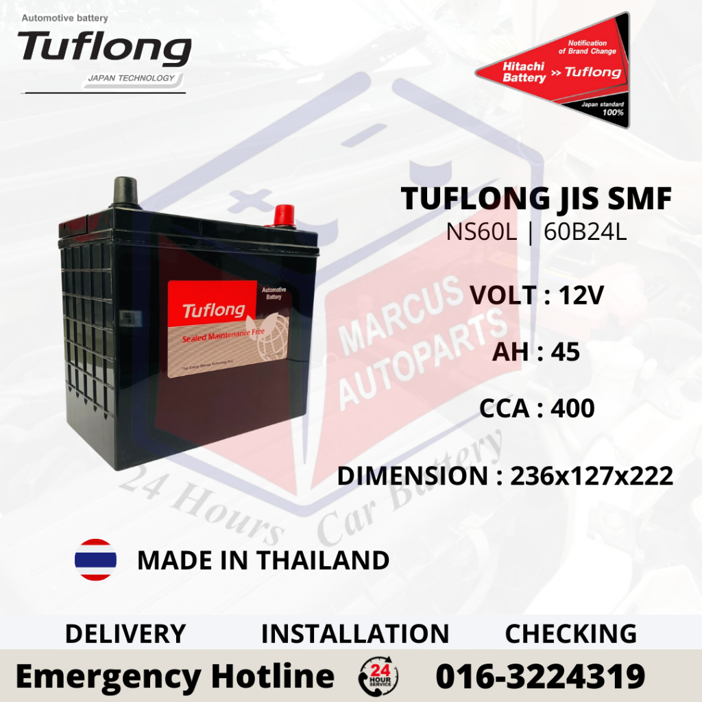 HITACHI TUFLONG SMF NX100-S6L | NS60L | 60B24L CAR BATTERY | Shopee Malaysia