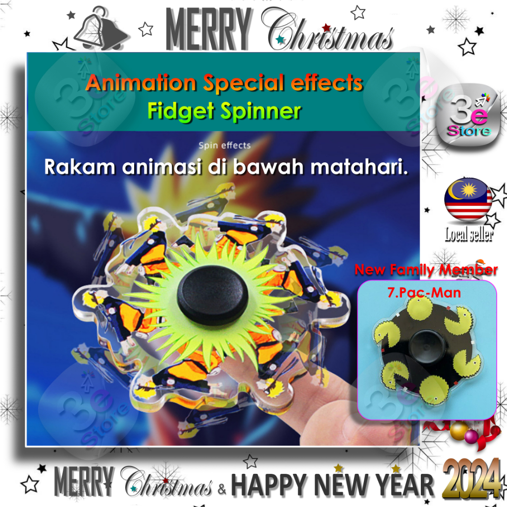 Dynamic Gyro Fidget Finger Spinner Animation Movement Spinner Pikachu ...