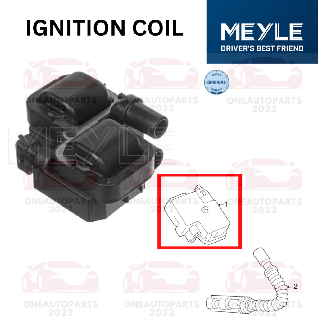 MEYLE GERMANY IGNITION COIL MERCEDES BENZ W169 W245 W202 W203 M112 W209 ...