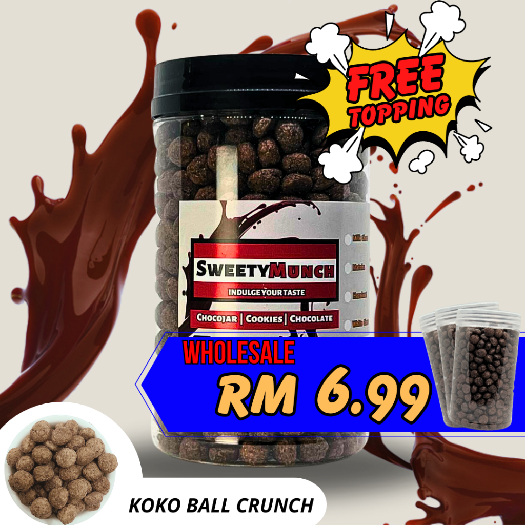 [250g] KOKO BALL CRUNCH Chocolate Chocojar / Cocojar / Choco Jar Food ...