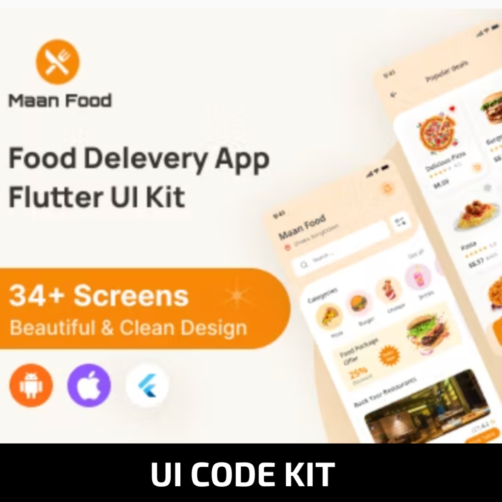 Food Flutter UI Kit / Template | Shopee Malaysia