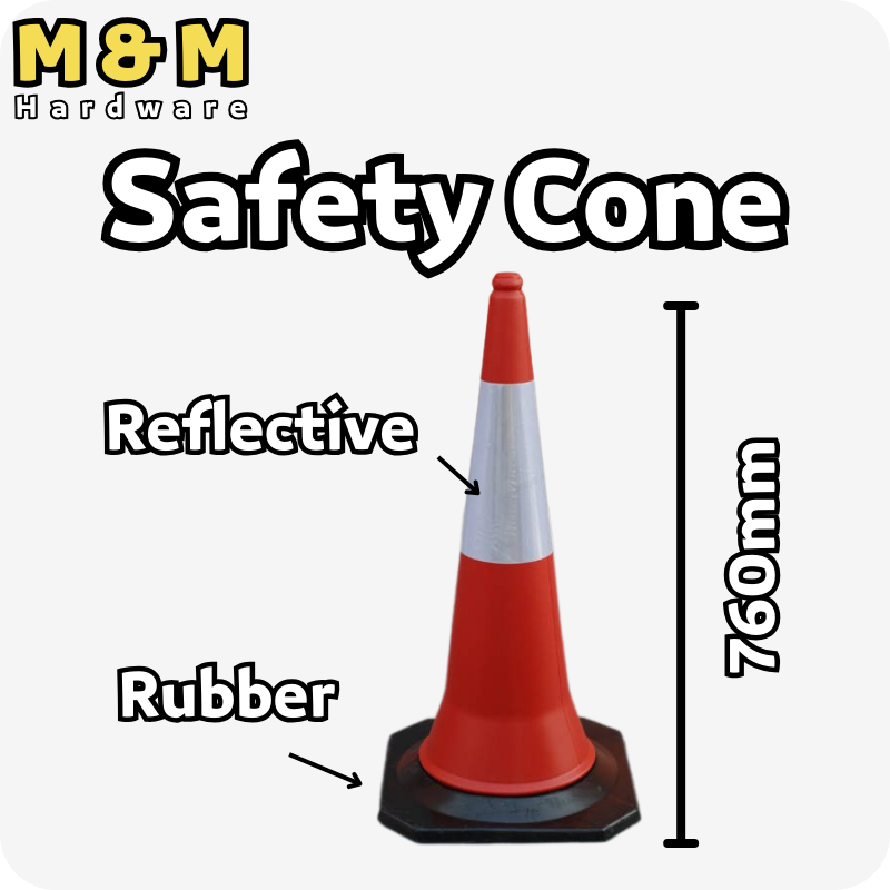 10pcs 760MM (30") SAFETY CONE TRAFFIC PVC CONE / KON KESELAMATAN JALAN ...