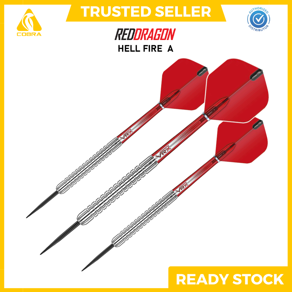 {FREE Flight + Shaft} Red Dragon Hellfire A Steel Tip Darts | Shopee ...
