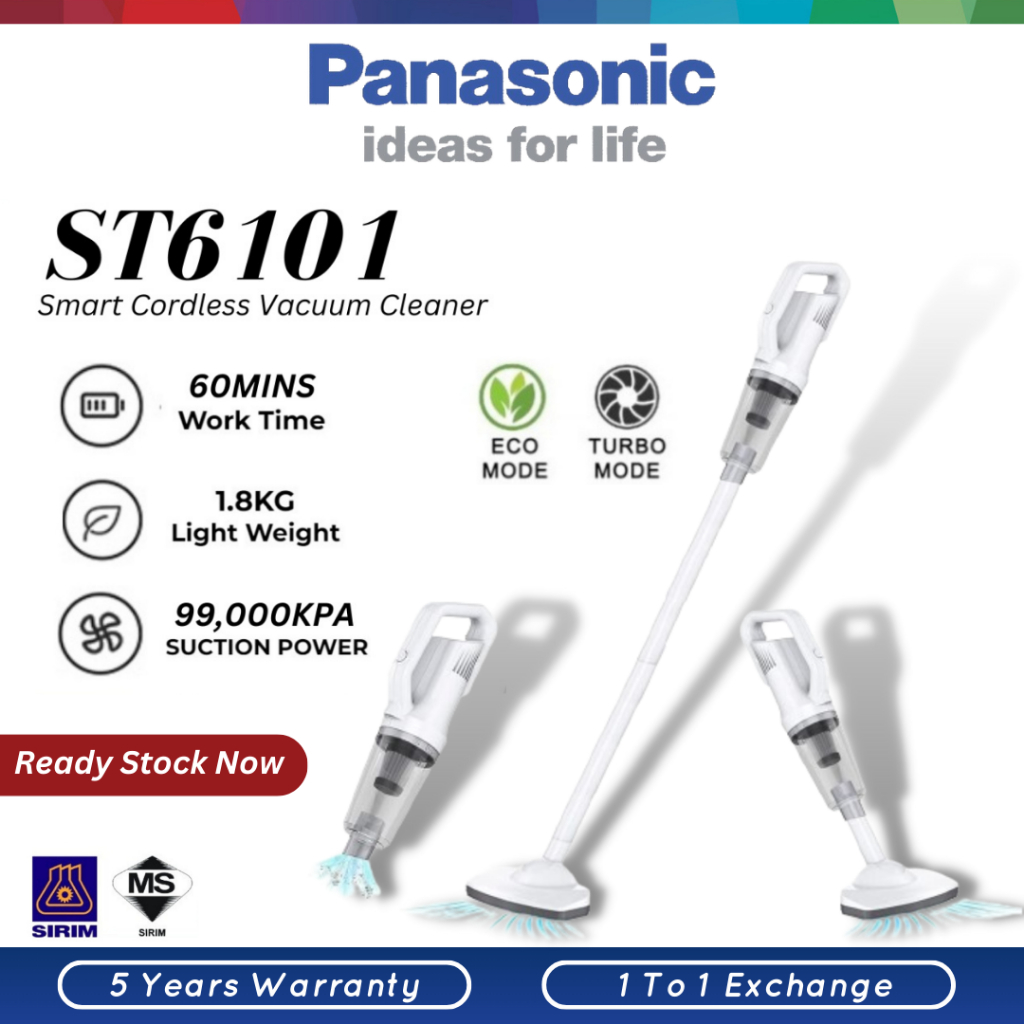 Panasonic Vacuum Cordless ST6101 Portable Cordless Vacuum Cordless St6101 Vacuum Portable Vacuum ...