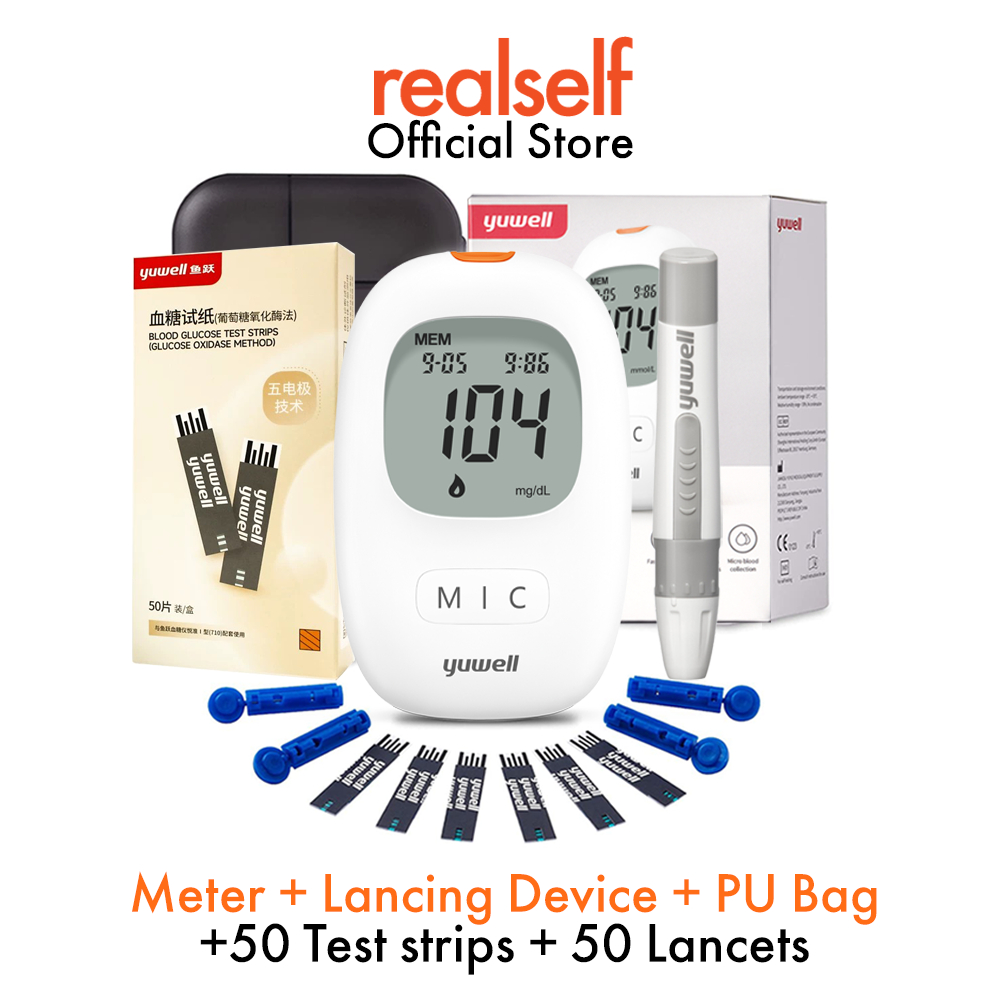[KKM Approved] Yuwell Blood Glucose Monitor 710 (Diabetic Blood Sugar ...