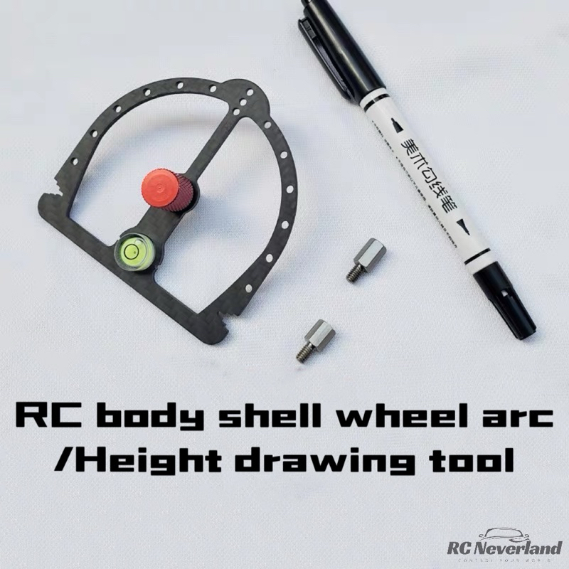 RC body shell wheel arc/height drawing tool tracing pen repair car ...