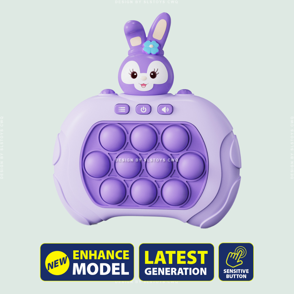 * Ready Stock * Pop It Electronic Speed Quick Push 200 Level Game Toy ...