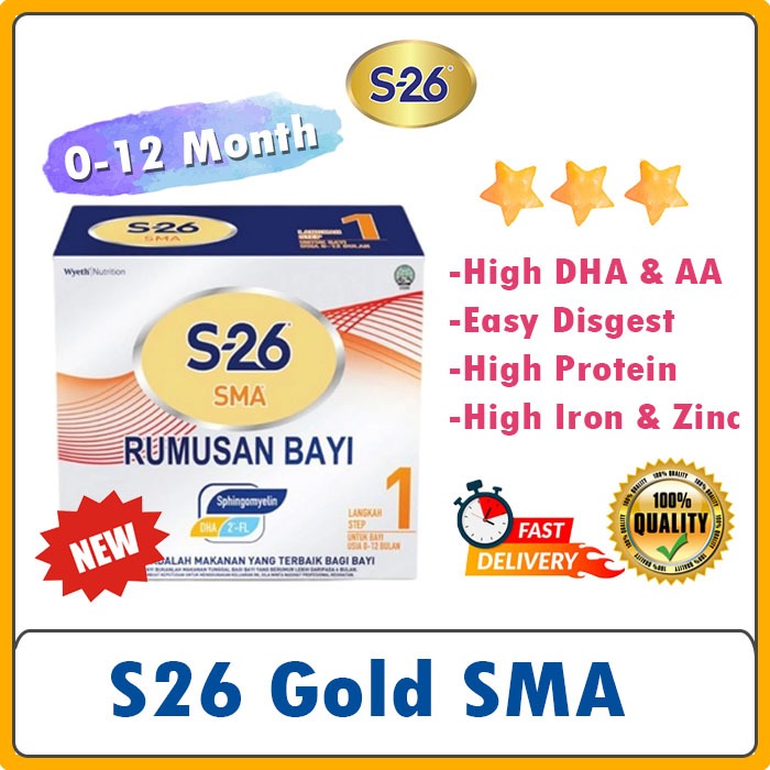 Wyeth Nutrition S26 Gold SMA Step 1 (1.65KG & 550G) Milk Powder For Babies 0-12m | Shopee Malaysia