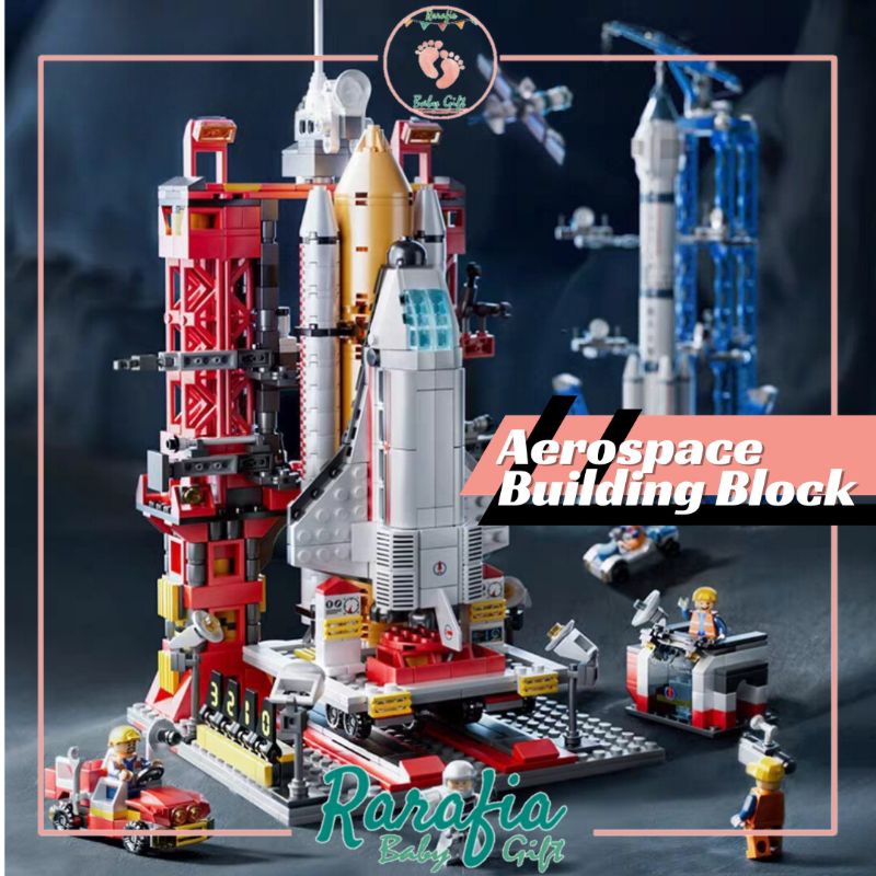 Mainan Mini Building Blocks Boy Puzzle Assembling Space Shuttle Rocket ...
