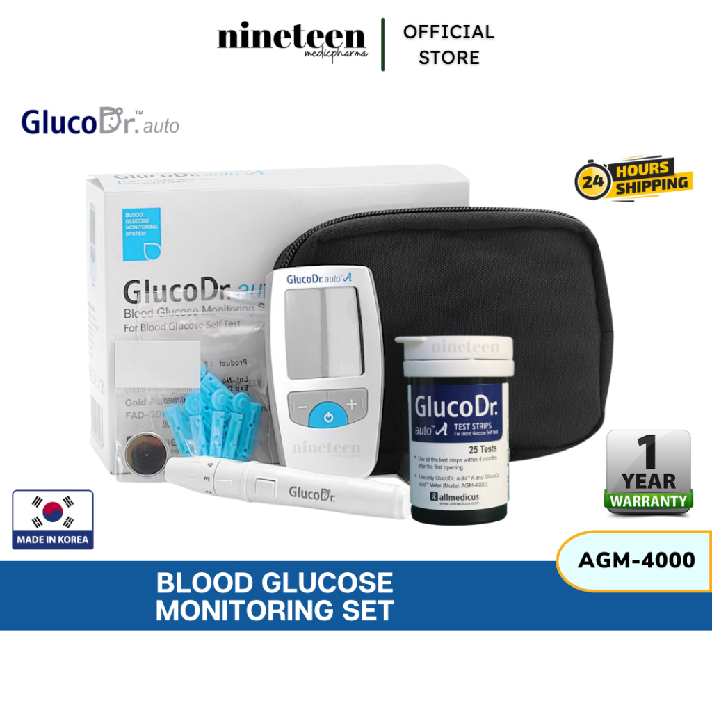 Gluco Dr. Auto A Blood Glucose Monitoring System Glucometer AGM-4000 ...
