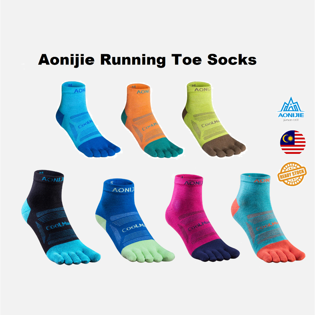 AONIJIE PROFESSIONAL RUNNING TOE SOCKS QUARTER CUT MARATHON HIKING ...