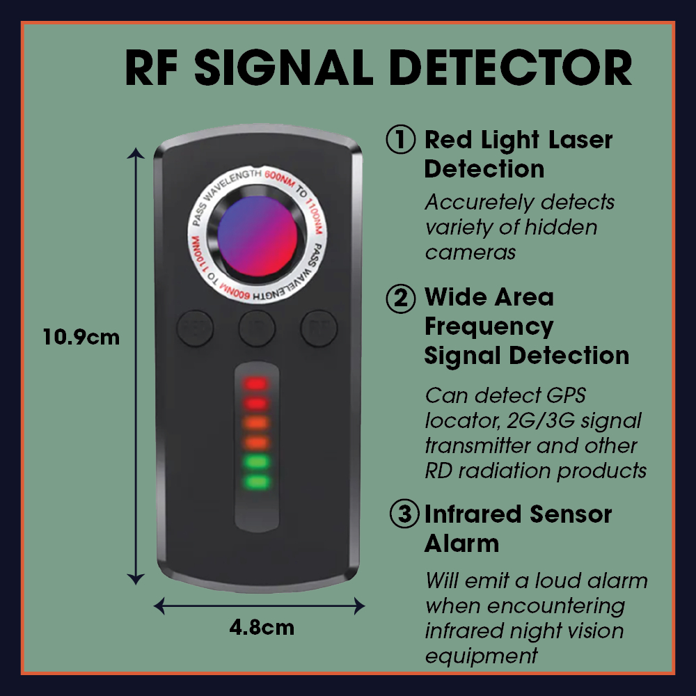 Hidden Camera Detector Pengesan Camera Tersembunyi Anti Spy Camera ...