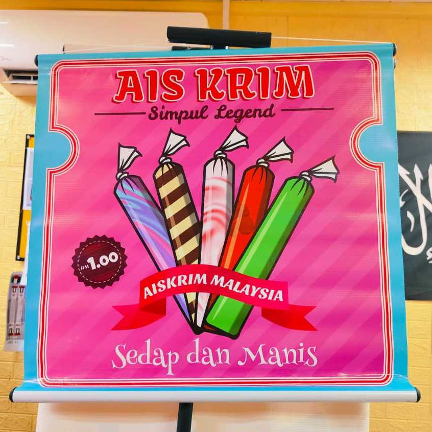 Bunting Aiskrim VIRAL, Design Menarik dan Cantik Kebabom. Bunting ICE ...