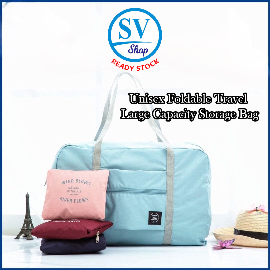 Foldable Travel Bag Travel Clothes Storage Waterproof Duffel Bag Large ...