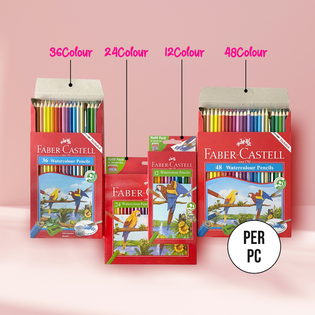 FABER-CASTELL | COLOUR PENCIL | WATERCOLOUR PENCIL (12'pcs / 24'pcs ...